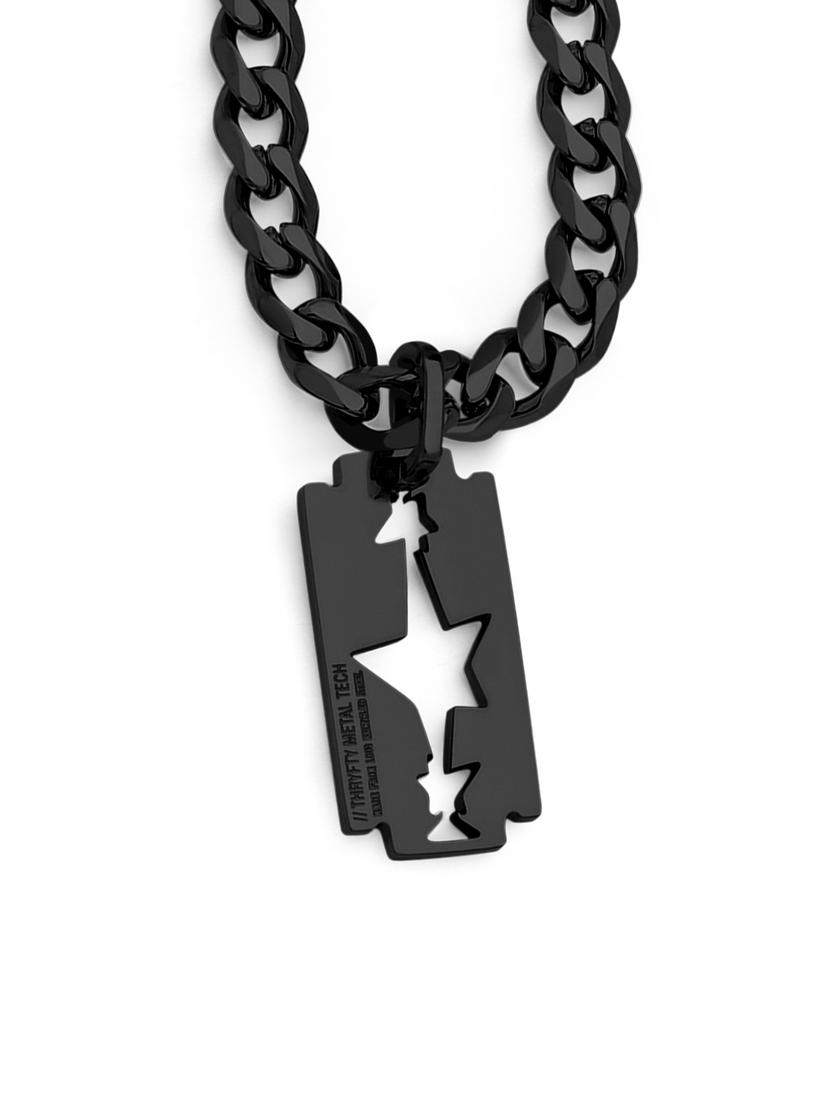 Razor Blade Necklace (Steel) – Thryfty