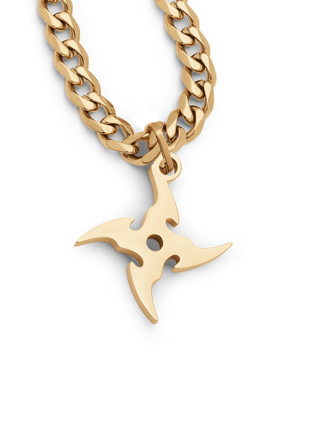 Shuriken Necklace Gold Thryfty